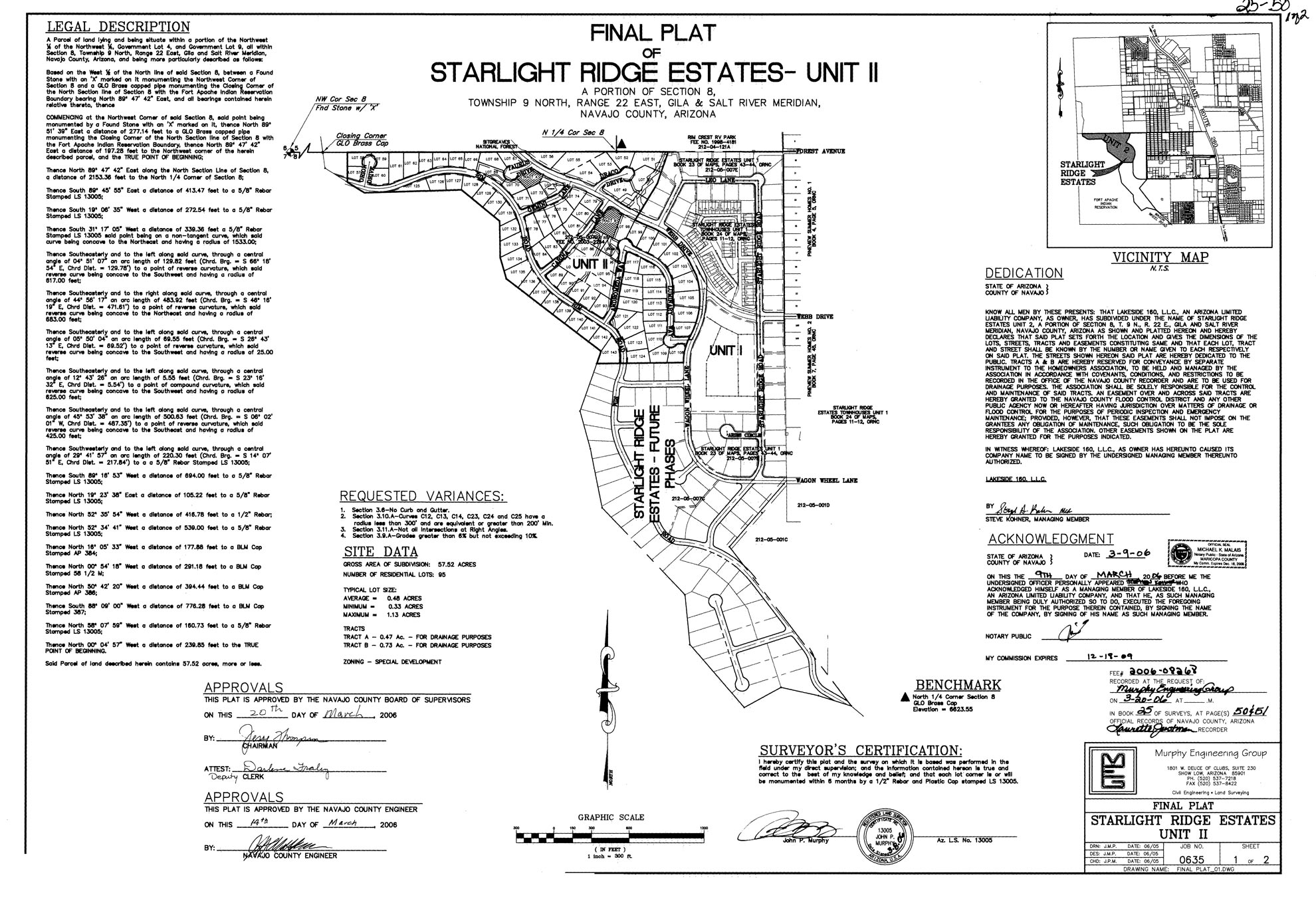 Plat Maps - Starlight Ridge Estates